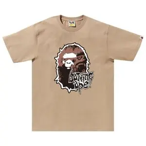 A BATHING APE Mad Ape Head Tee 'beige - Tan