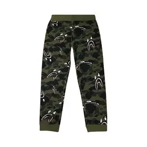 A BATHING APE Shark 1st Camo Sweatpants - Green
