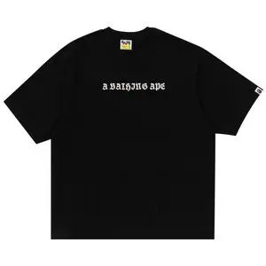A BATHING APE Gothic Logo Relaxed Fit Tee