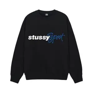 StÜssy Sport Script Crew - Black