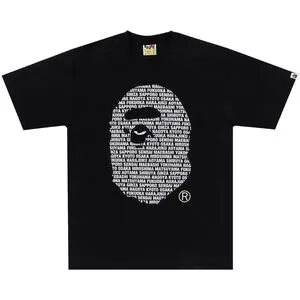A BATHING APE Japan Ape Head Tee - Black