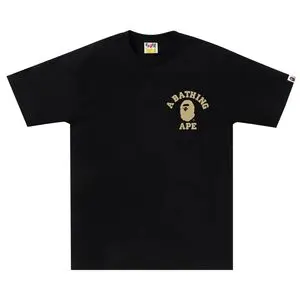 A BATHING APE 1st Camo College Ats Tee - Black