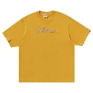 A BATHING APE Logo Relaxed Fit Tee - Yellow