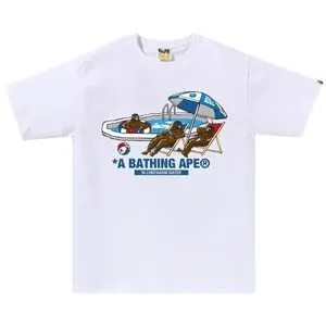 A BATHING APE Poolside Tee - White