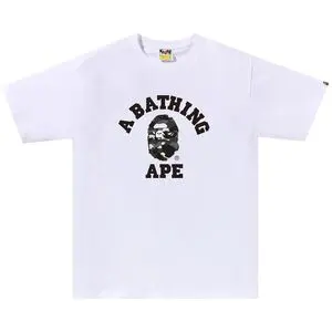 A BATHING APE City Camo College Tee /black - White