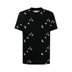 Off-White Allover Logo Short-sleeve Tee /white - Black