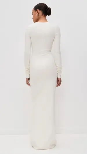 Eterne Long Sleeve Maxi Dress - Cream