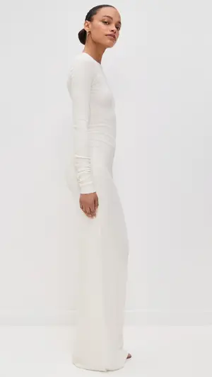 Eterne Long Sleeve Maxi Dress - Cream