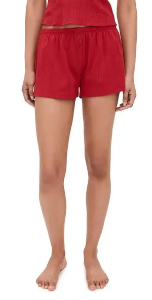 COUCOU The Shorts - Cherry Red