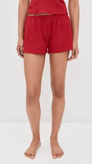 COUCOU The Shorts - Cherry Red