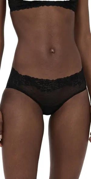 Commando Double Take Lace Bikini Bottom - Black