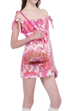 Anna Sui Arabesque Linen Mini Dress