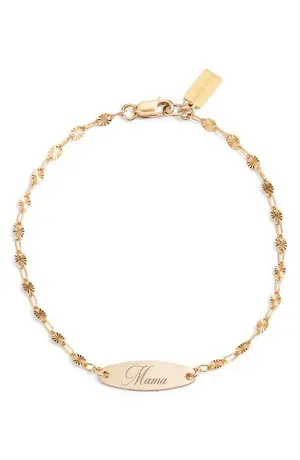 SET & STONES Mama Pendant Bracelet - Gold