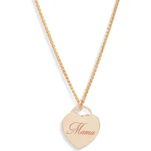 SET & STONES Alice Mama Heart Pendant Necklace - Gold