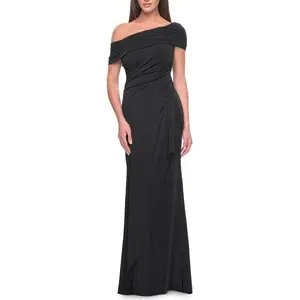 La Femme Jersey Evening Gown