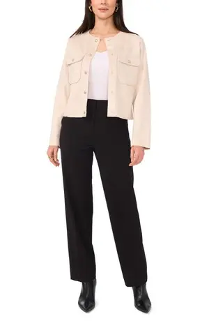 Vince Camuto Raw Edge Cropped Jacket