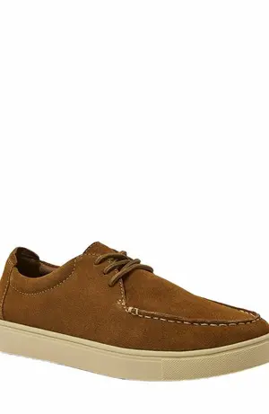 LANDS' END Moc Toe Suede Lace Up Sneakers