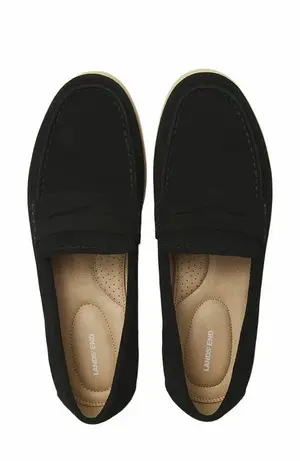 LANDS' END Penny Loafers - Black