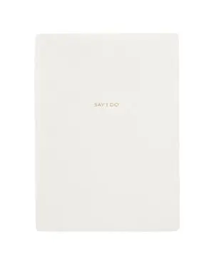 Smythson Say I Do" Soho Wedding Planner In Panama Leather - White