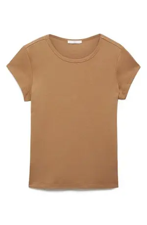 Mango Fitted Crewneck T-shirt