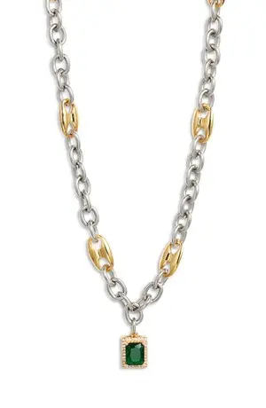 VIDAKUSH Duotone Vixen Pendant Necklace - Gold/ Silver