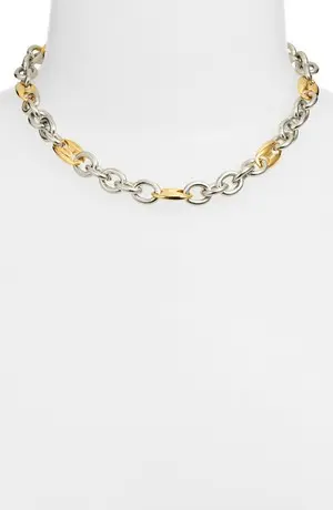 VIDAKUSH Duotone Mariner Link Necklace