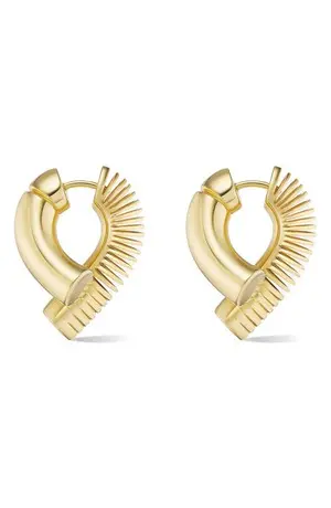 TABAYER Ribbed Hoop Earrings