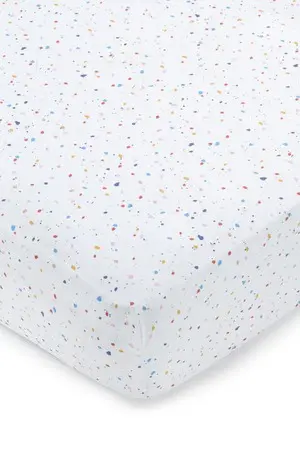DOMANI HOME Print Portable Crib Sheet Terrazzo