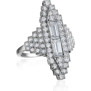 MINDI MOND All Diamond Empire Ring - Platinum/ Diamond
