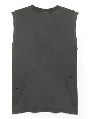 FIVE CM Graphic-print Vest - Grey