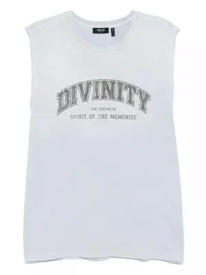 FIVE CM Logo-print Vest - Blue
