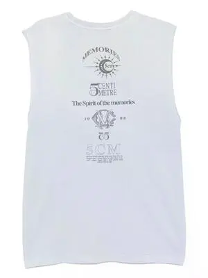FIVE CM Logo-print Vest - Blue