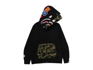 A BATHING APE 1st Camo Shark Full Zip Double Hoodie