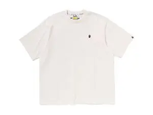 A BATHING APE One Point Relaxed Fit Tee Shirt - Ivory