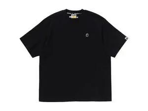 A BATHING APE One Point Relaxed Fit Tee Shirt - Black