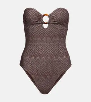 Melissa Odabash Barbuda One Piece Swimsuit - Brown