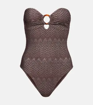 Melissa Odabash Barbuda One-piece Swimsuit - Brown