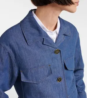 Max Mara Ginny Cotton-linen Twill Jacket