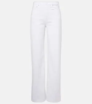 Ag Baggy Wide-leg Jeans - White