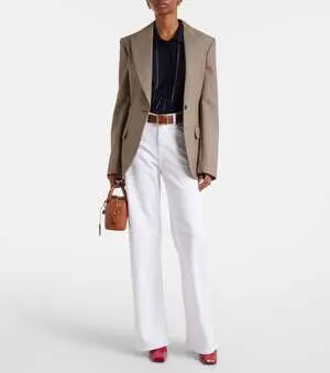 Ag Baggy Wide-leg Jeans - White