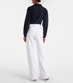 Ag Baggy Wide-leg Jeans - White