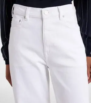 Ag Baggy Wide-leg Jeans - White