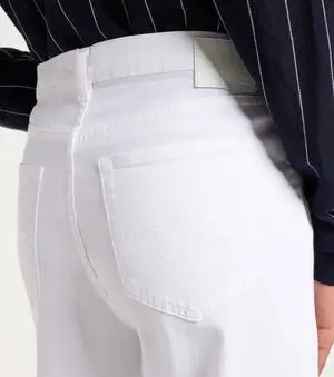 Ag Baggy Wide-leg Jeans - White
