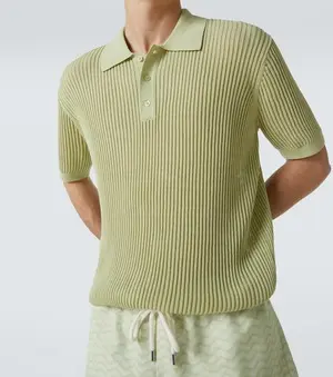 Frescobol Carioca Vidal Cotton-blend Polo Sweater