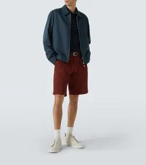 Zegna Silk And Cotton Polo Shirt - Blue