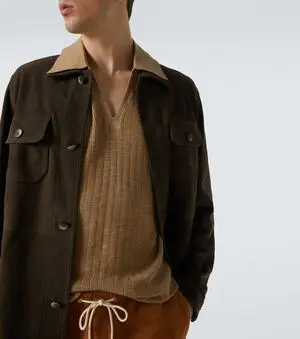 Frescobol Carioca Ravi Suede Overshirt