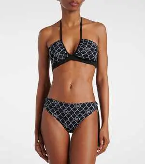 Max Mara Anna Printed Halterneck Bikini Top