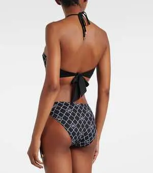 Max Mara Anna Printed Halterneck Bikini Top