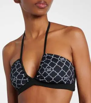 Max Mara Anna Printed Halterneck Bikini Top