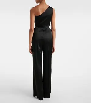 Max Mara Gioire Belted One-shoulder Jumpsuit